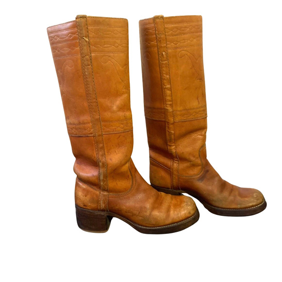 Frye | Shoes | Frye Womens Black Label Leather Campus Boot Vintage 97s ...